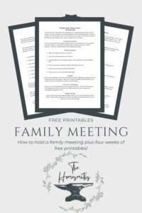 How to Hold a Weekly Family Meeting - The Homesmiths