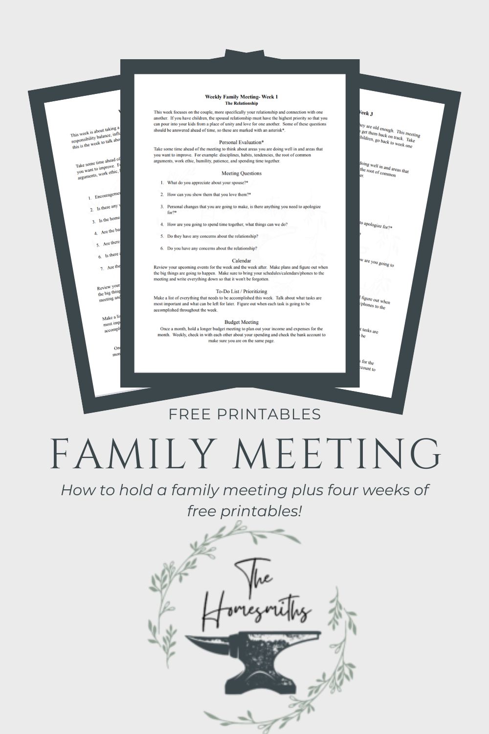 How to Hold a Weekly Family Meeting - The Homesmiths