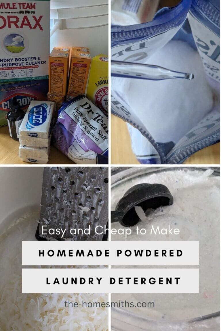 Homemade Powdered Laundry Detergent - The Homesmiths