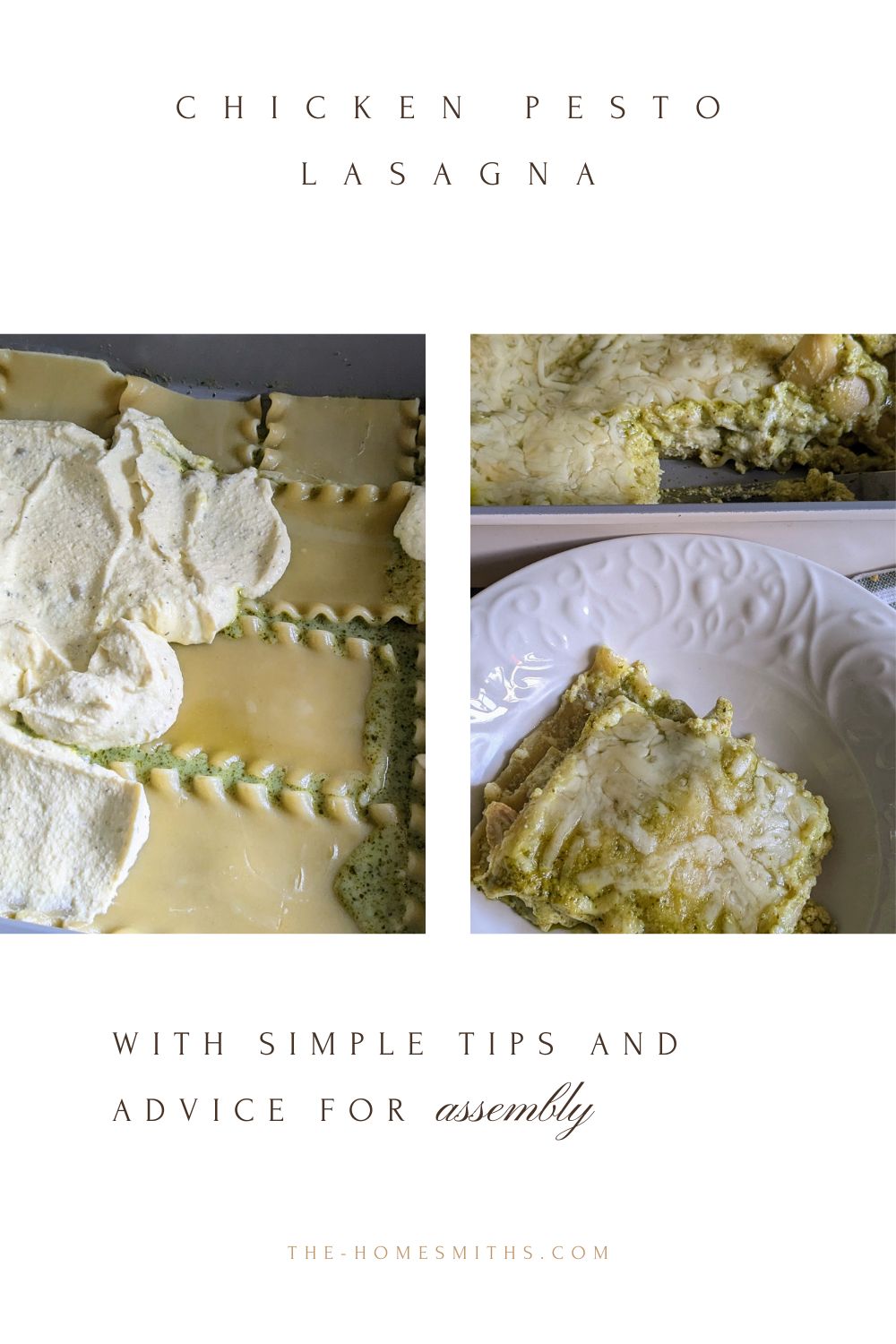 Pesto Chicken Lasagna - The Homesmiths