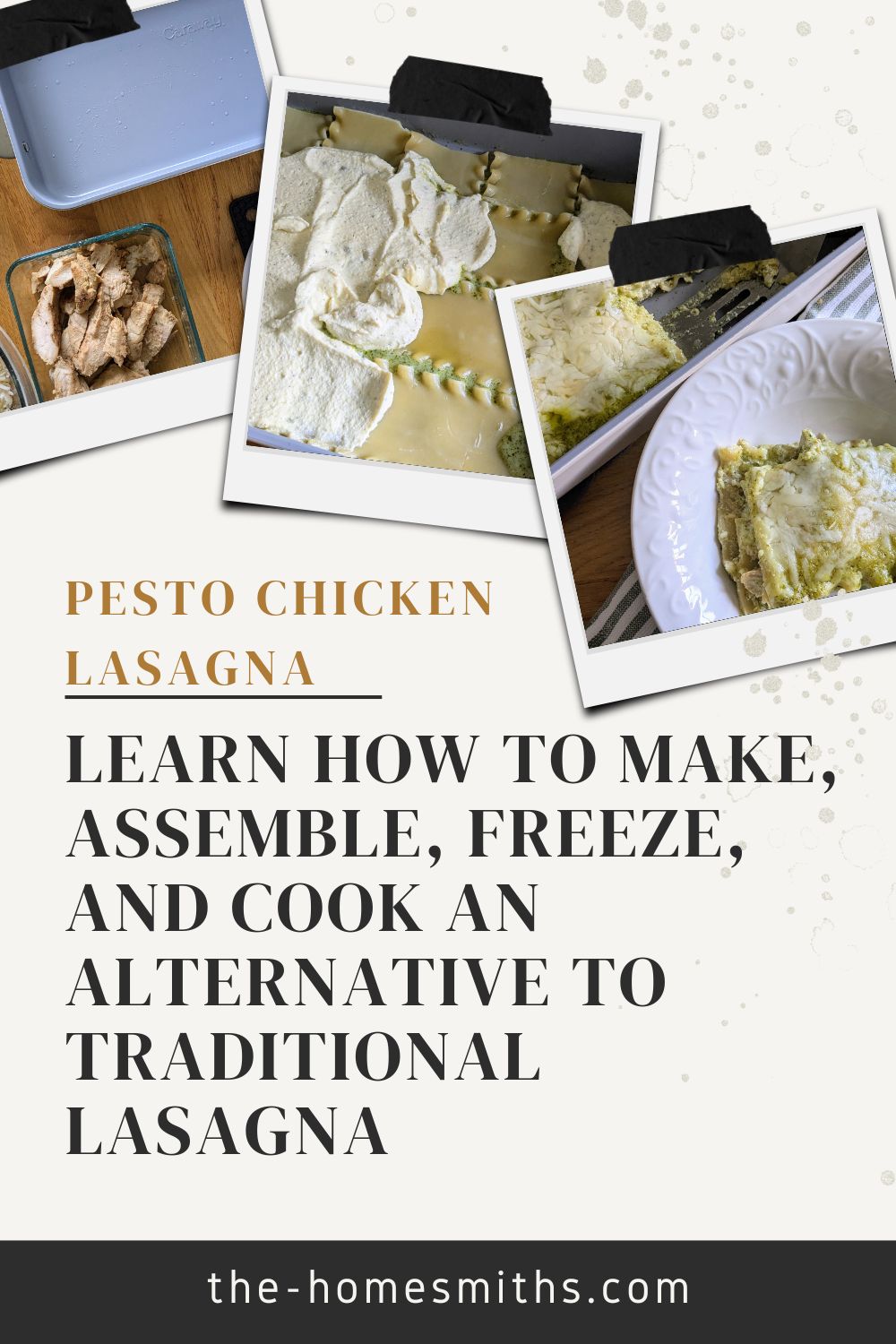 Pesto Chicken Lasagna - The Homesmiths